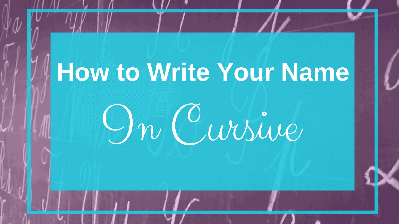 Write Your Name In Cursive Printable Form Templates And Letter