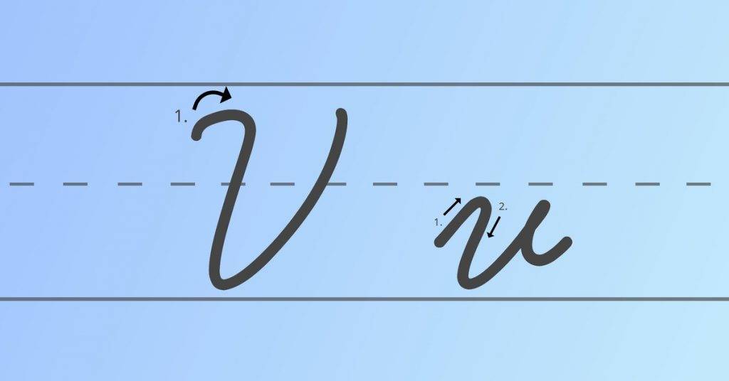 How To Write Cursive V Worksheet Tutorial 