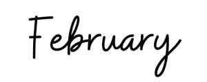 February in Cursive [Worksheet and printables]