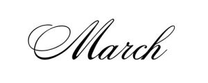 March in Cursive [Worksheet and Printables]