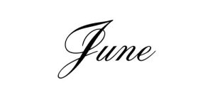 June in Cursive [Worksheet and Printables]