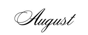 August in Cursive [Worksheet and Printables]