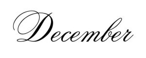 December in Cursive [Worksheet and Printables]