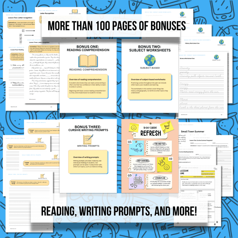 Cursive Curriculum [for Classroom and Homeschool Use!]