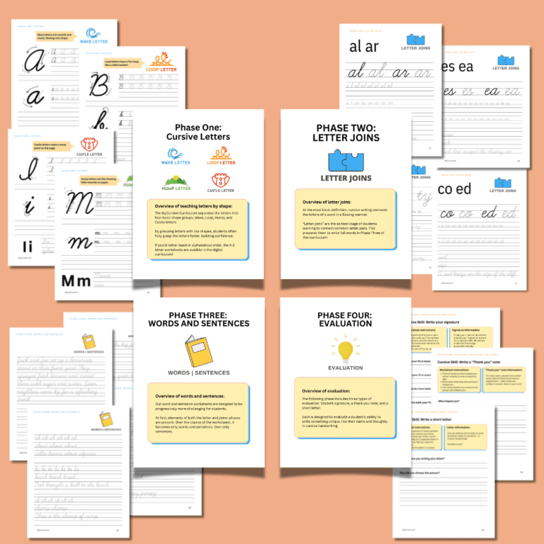 Cursive Curriculum [for Classroom and Homeschool Use!]