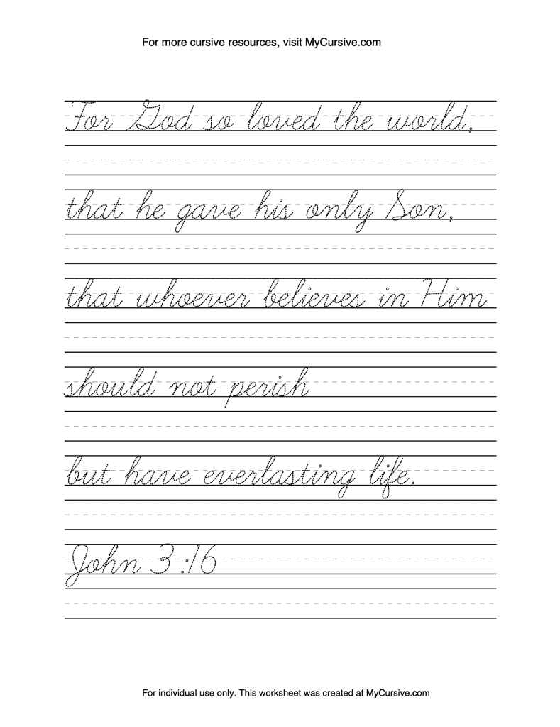 MyCursive Cursive Worksheet Generator: Create & Practice