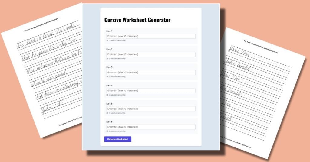 MyCursive: Your Guide to Learning Cursive Writing