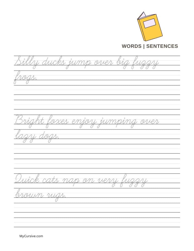 Cursive Sentences: Free Worksheets for Practice (2025)