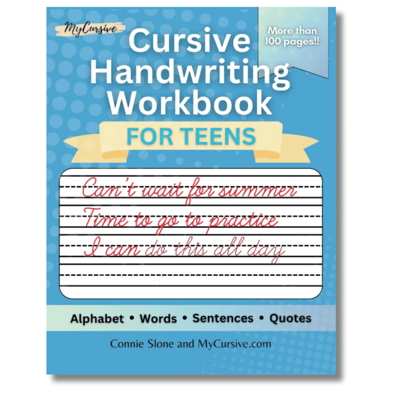 Our Cursive Books (Workbooks for kids, teens and adults)